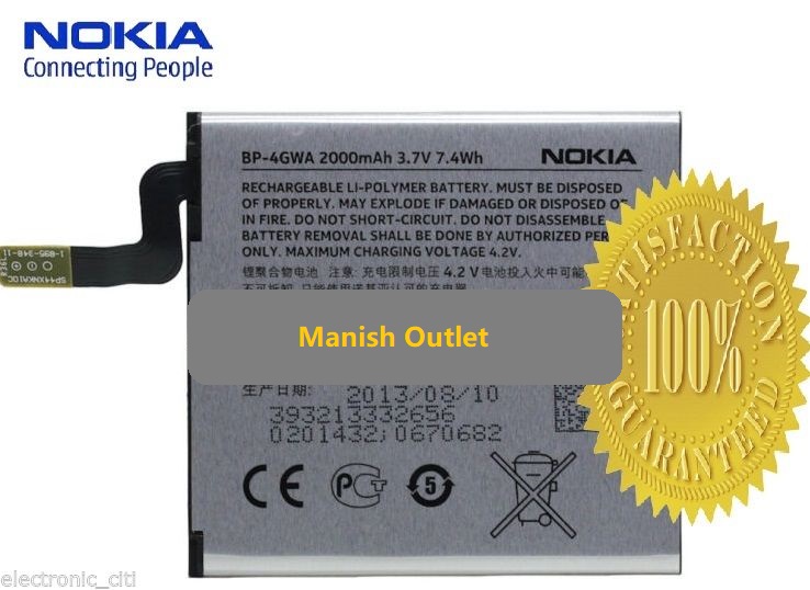 ORIGINAL NOKIA BP-4GWA BP4GWA BATTERY For Lumia 625 and 720 WITH ...